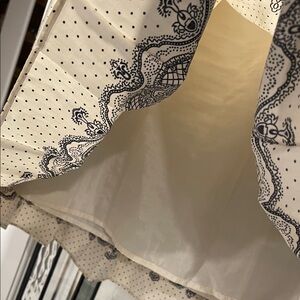 Jessica | Skirts | Jessica Cream And Black Aline Skirt | Poshmark